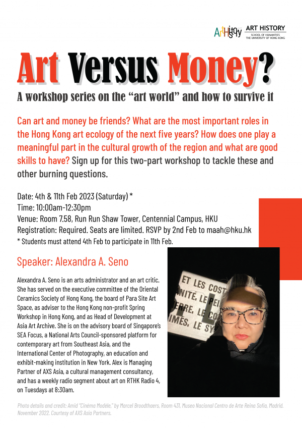 Art Versus Money? – Art History @HKU